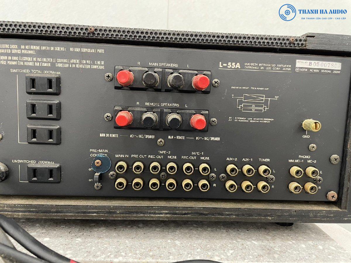 Luxman 55A - Ampli tích hợp sử dụng mạch truyền thống của hãng - Thanh Hà Audio